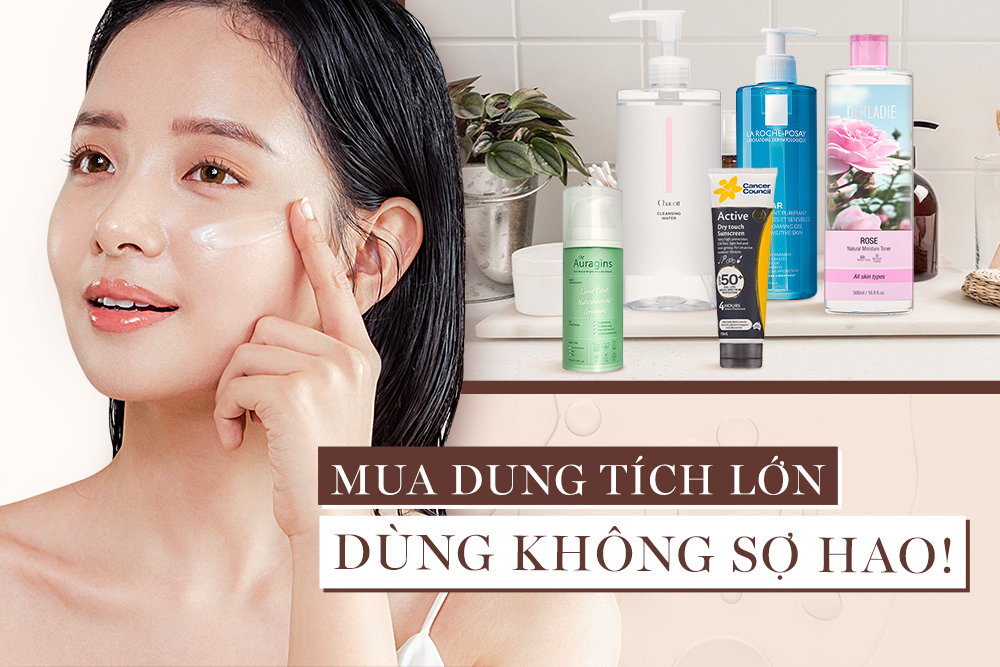 Lixibox mách bạn 5 món dưỡng da dung tích siêu to, dùng không sợ hao mà ...