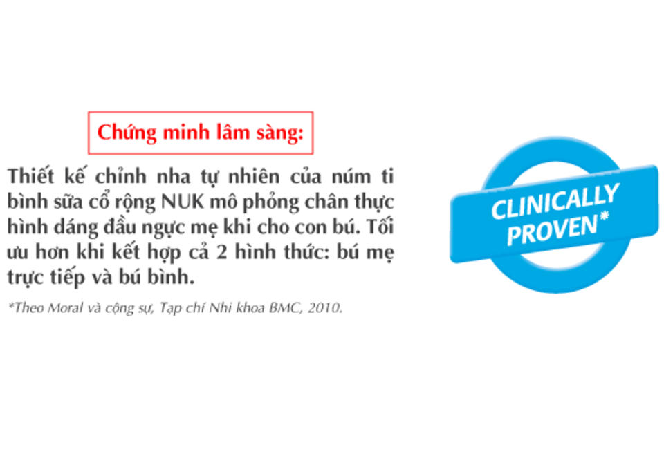 Bình Sữa Thủy Tinh Nuk 120ml Và Núm Ti Silicone Nuk S1 Size M | Lixibox