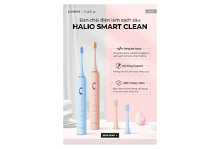 Bàn chải điện Halio Sonic SmartClean Electric Toothbrush Coral | Lixibox